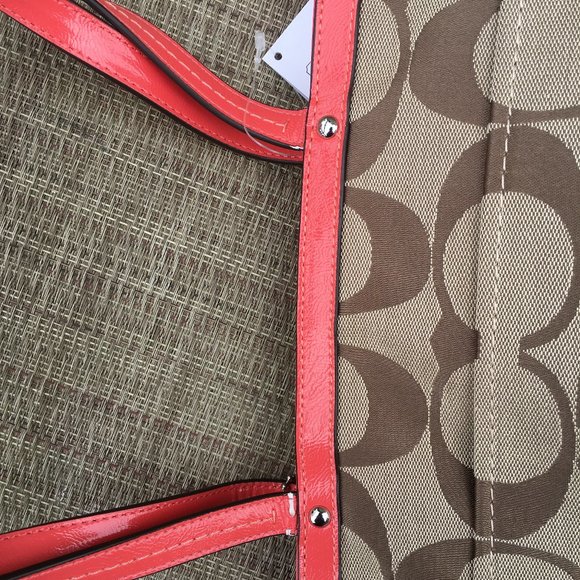 Coach | Bags | Coach Signature Stripe Tote Bag Shouder Bag F295 | Poshmark